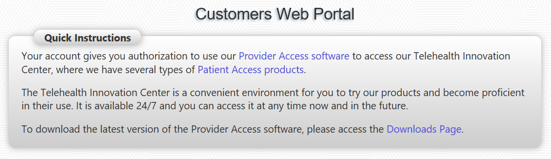 Download Provider Access Software