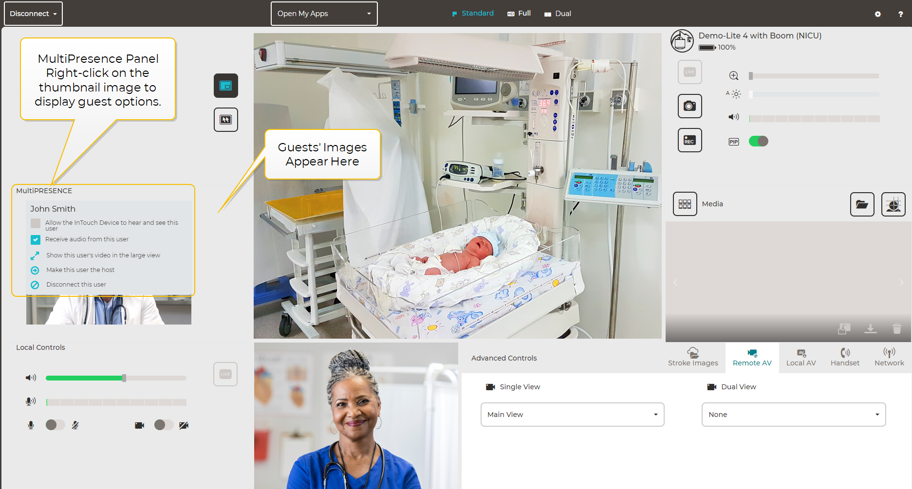 Hosting a MultiPresence Session from a Windows Device